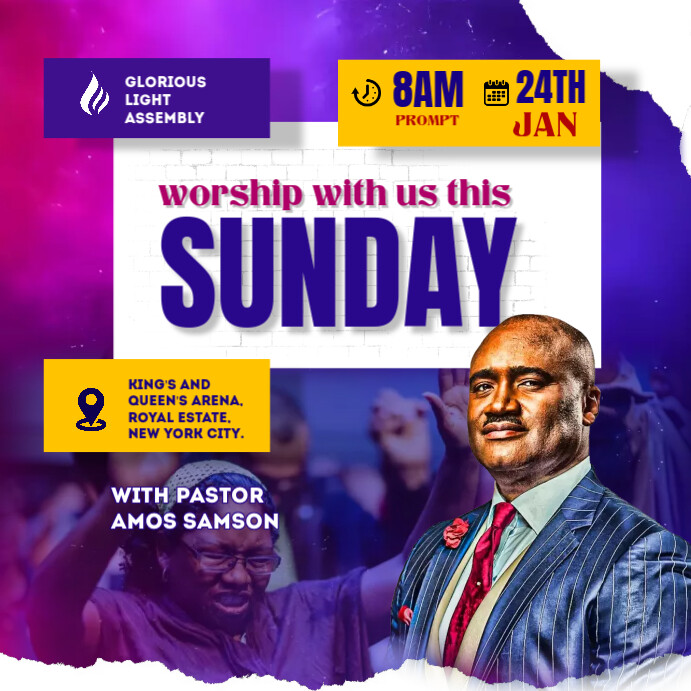 Professional Church Instagram Post Template | PosterMyWall