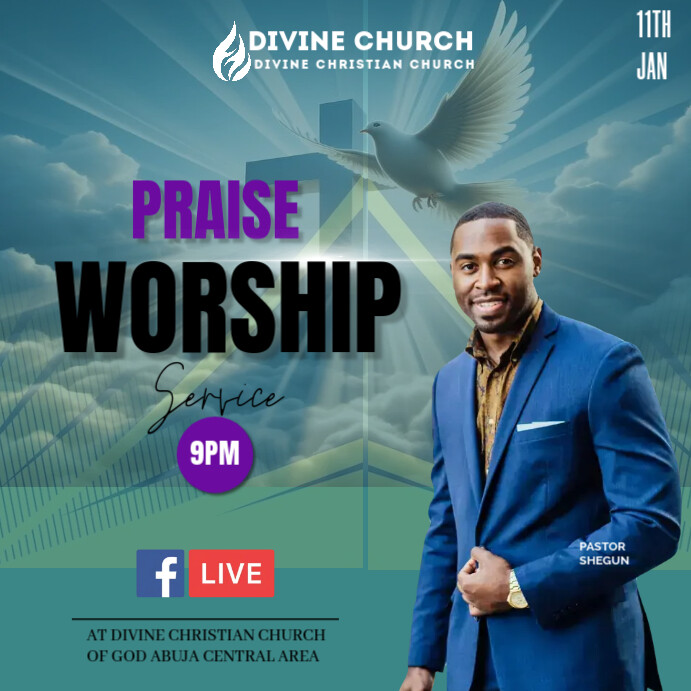 Professional Church Instagram Post Template | PosterMyWall