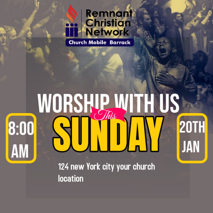 Professional Church Instagram Post Template | PosterMyWall