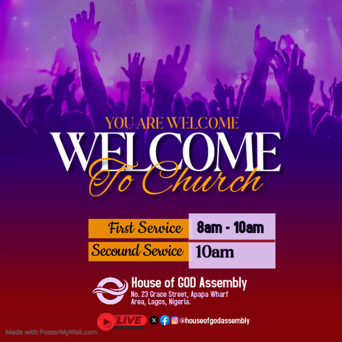 Professional Church Instagram Post Templat | PosterMyWall