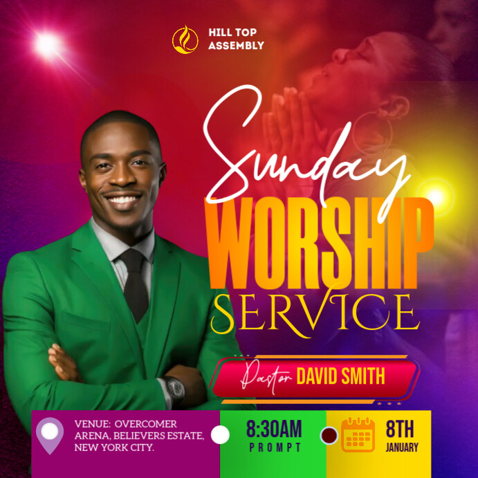 Professional Church Instagram Post Template | PosterMyWall