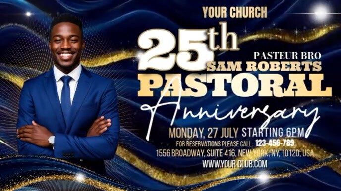 Copy of Professional Church Pastoral Digital Display (16:9) | PosterMyWall
