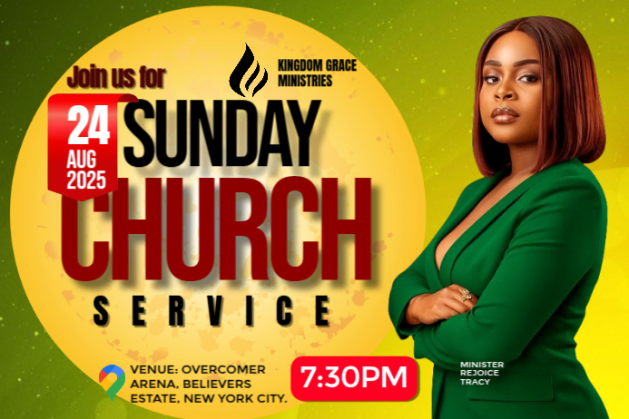 Professional Church Poster Template | PosterMyWall