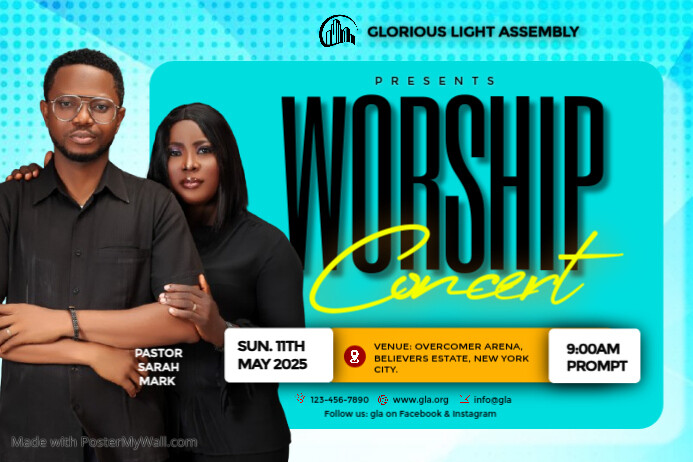 Professional Church Poster Template | PosterMyWall