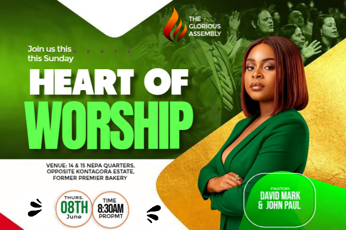 Professional Church Poster Template | PosterMyWall