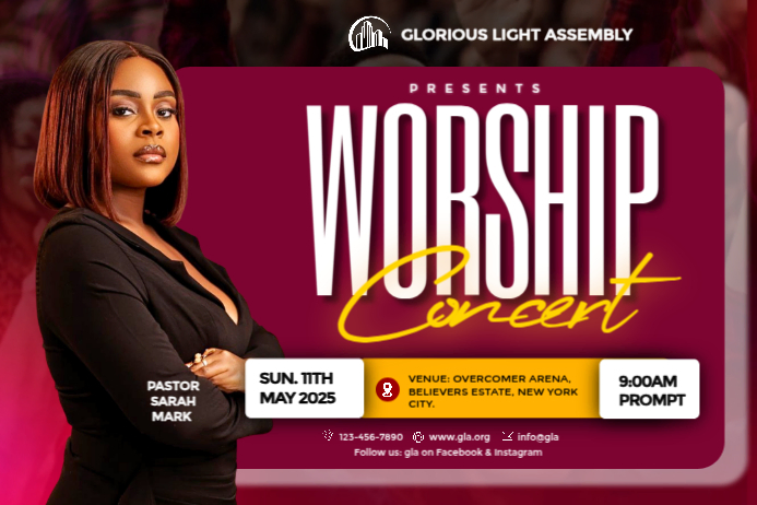 Professional Church Poster Template | PosterMyWall