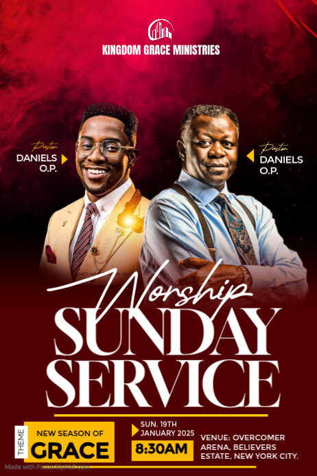 Professional Church Poster Template | PosterMyWall