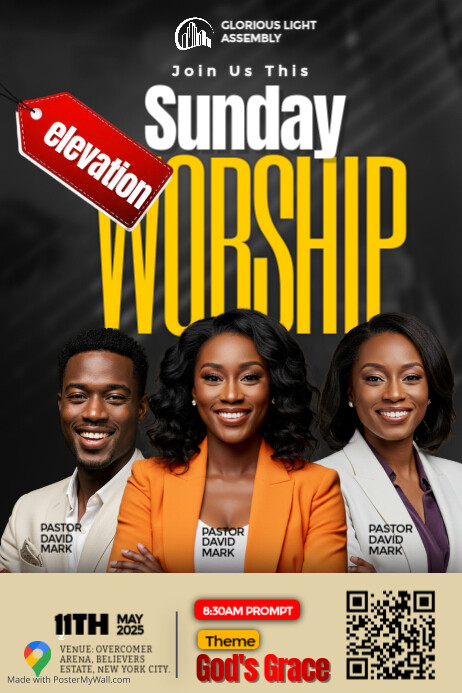 Professional Church Poster Template | PosterMyWall