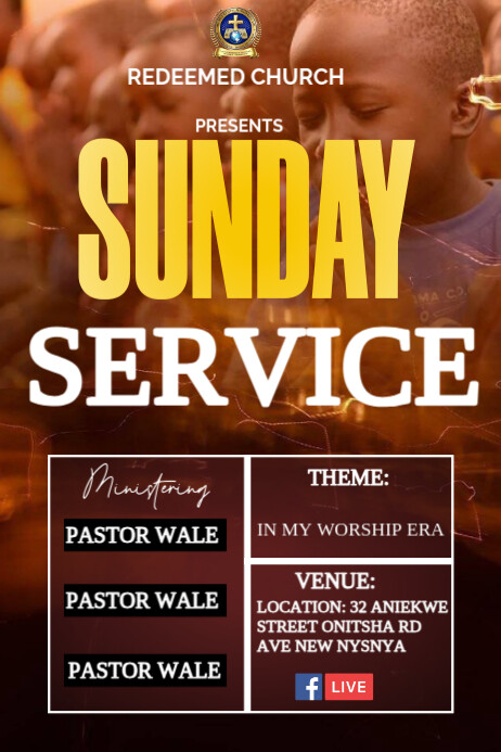 Professional Church Poster Template | PosterMyWall