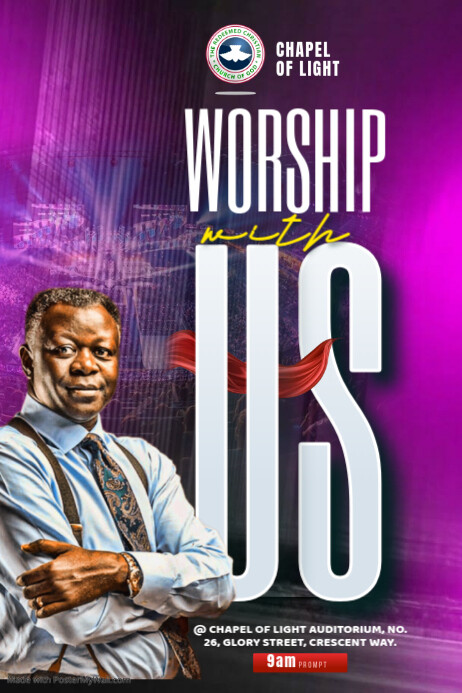 Professional Church Poster Template | PosterMyWall