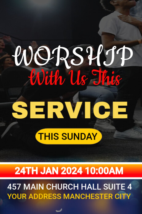 Professional Church Poster Template | PosterMyWall