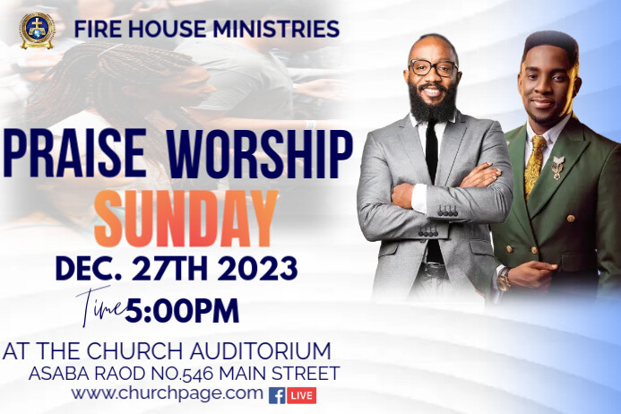 Professional Church Poster Template | PosterMyWall