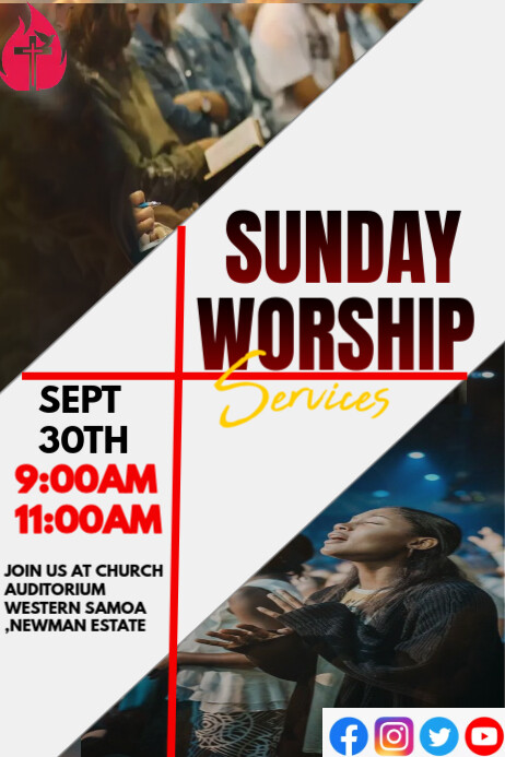 Professional Church Poster Template | PosterMyWall