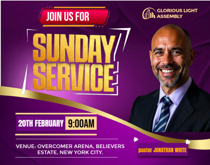 Professional Church Poster/wallboard Template | PosterMyWall