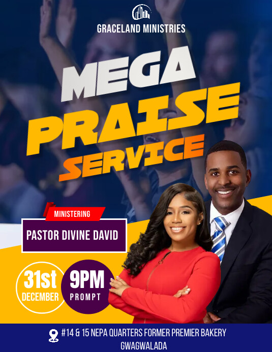 Professional Church Praise Flyer Flyer (us Le Template | PosterMyWall