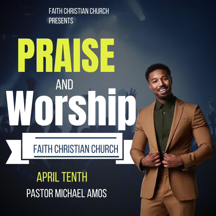 Plantilla de Professional Church Program Poster Flyers Rev | PosterMyWall