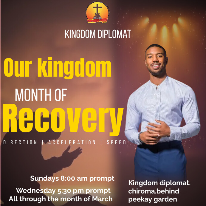 Professional Church Program Poster Flyers Rev Template | PosterMyWall