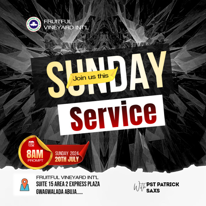 Copy of Professional Church Square (1:1) | PosterMyWall