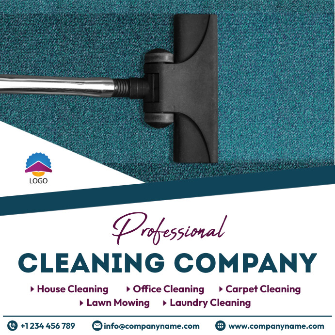 Modèle professional cleaning company flyer template | PosterMyWall