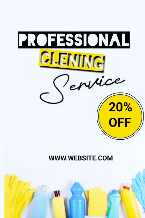Professional cleaning service Template | PosterMyWall