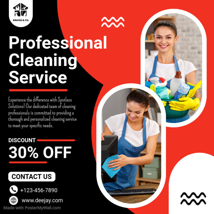 Copy of Professional Cleaning Service | PosterMyWall
