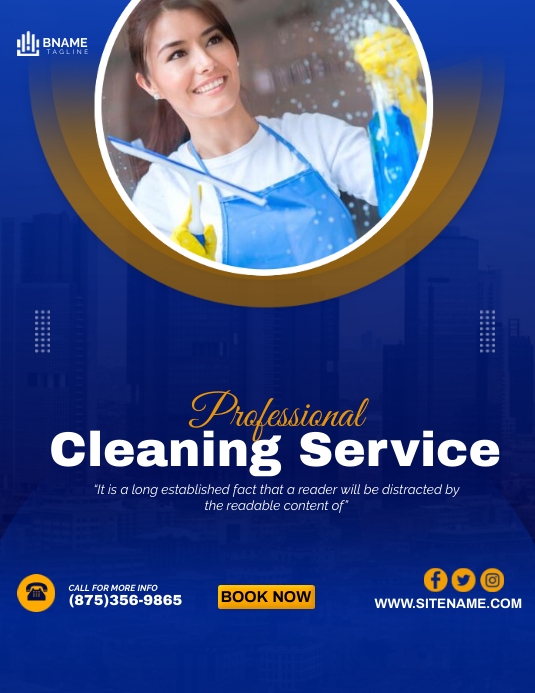 Professional Cleaning Service Offer Template | PosterMyWall