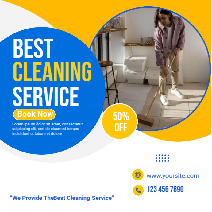 Professional Cleaning Services Ads Template | PosterMyWall