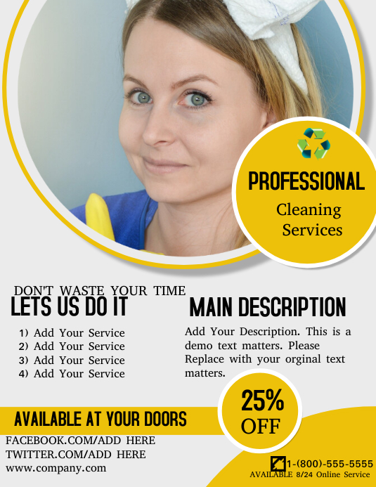 Copy of Professional cleaning Services | PosterMyWall
