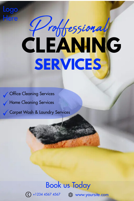 Professional Cleaning Services Template | PosterMyWall