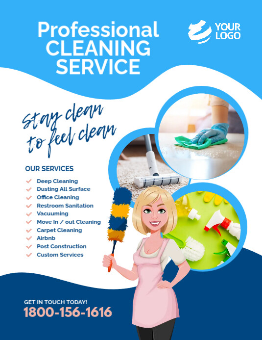 Professional Cleaning Services Flyer Template Flyer (us Letter) | PosterMyWall