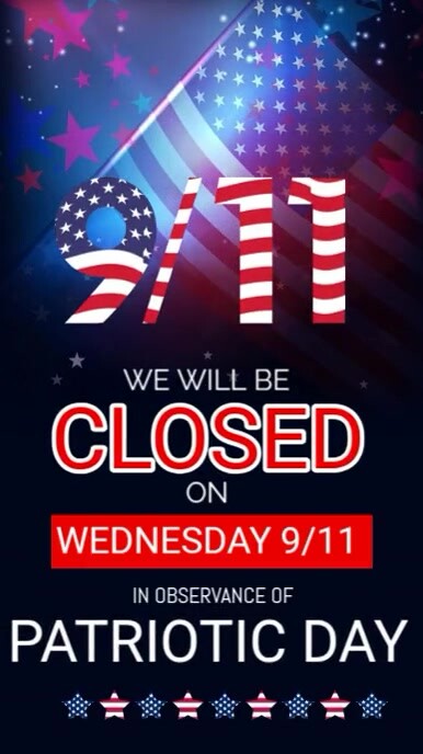 Plantilla de Professional Closed On 9.11 Patriot Day Instagram Story ...