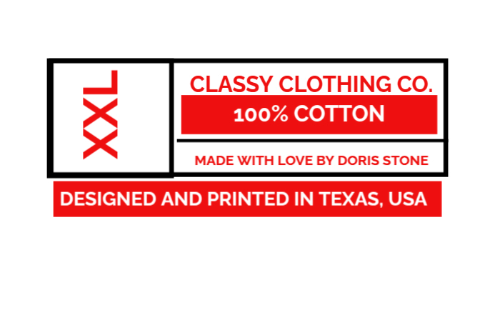 Professional Clothing Label Poster Template | PosterMyWall