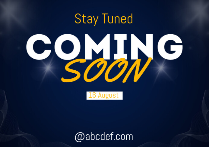 Professional Coming Soon A4 Template | PosterMyWall