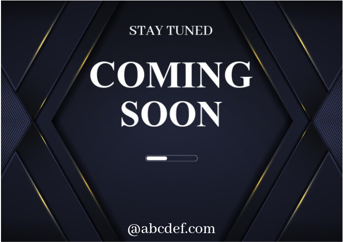 Professional Coming Soon A4 Template | PosterMyWall
