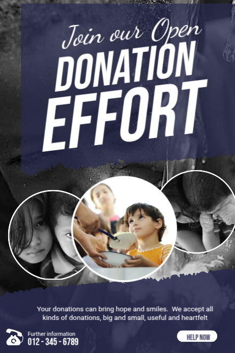 Professional Community Help Poster Template | PosterMyWall