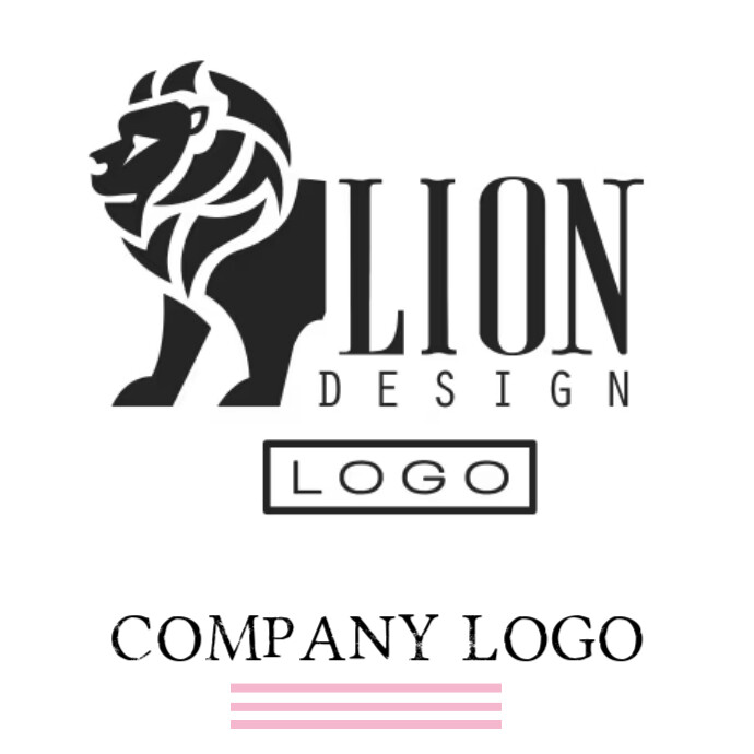 Copy of Professional Company Lion Logo Logo | PosterMyWall