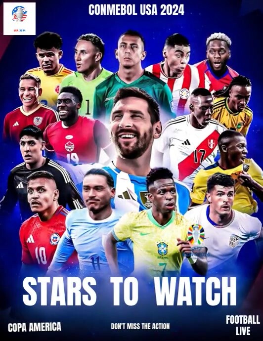 Professional Copa America 2024 Design Flyer ( Template | PosterMyWall
