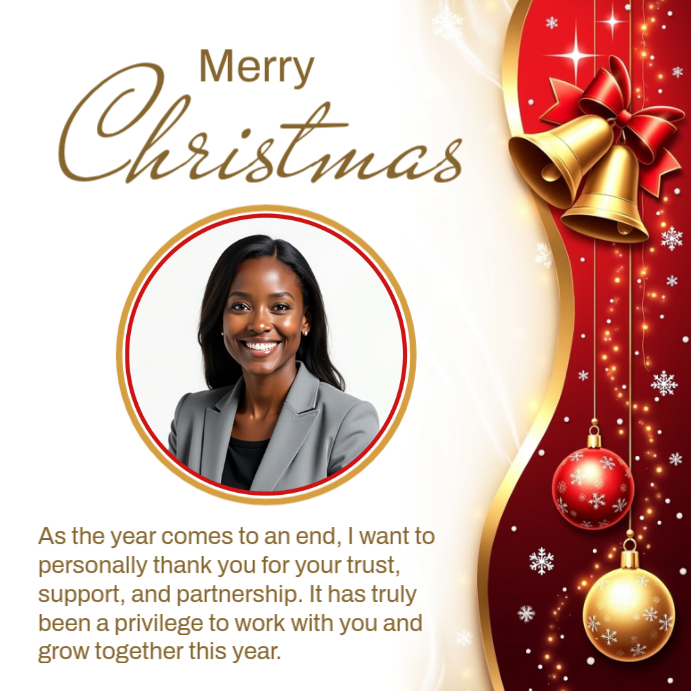 professional corporate business christmas end year appreciation message ...