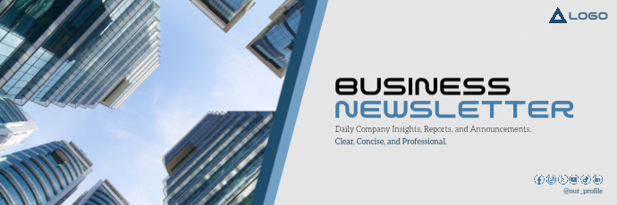 Professional Corporate Business Newsletter Email Header Template ...