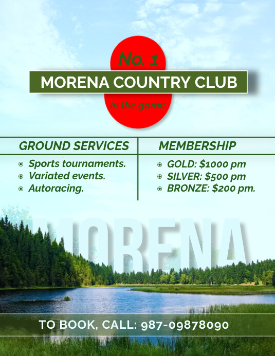 PROFESSIONAL COUNTRY CLUB FLYER TEMPLATE | PosterMyWall