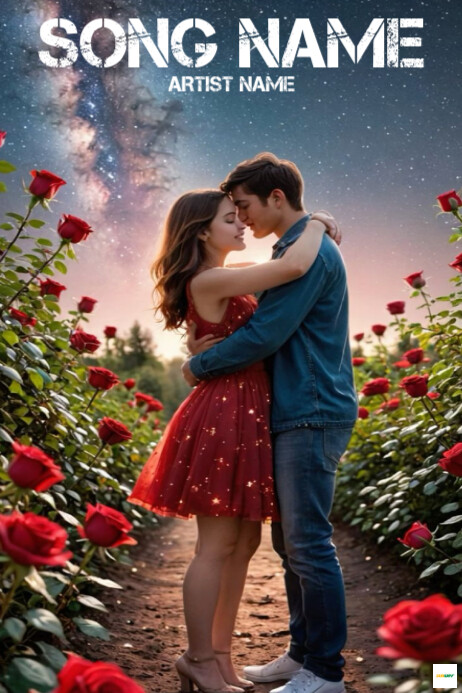 Professional Couple Love Album Art Cover Poster Template | PosterMyWall