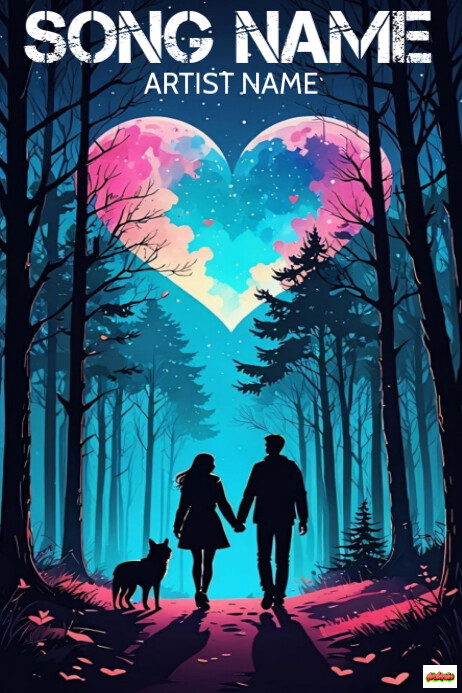 Professional Couple Love Album Cover Art Poster Template | PosterMyWall