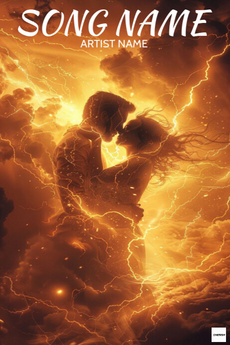 Professional Couple Love Fire Album Cover Poster Template | PosterMyWall