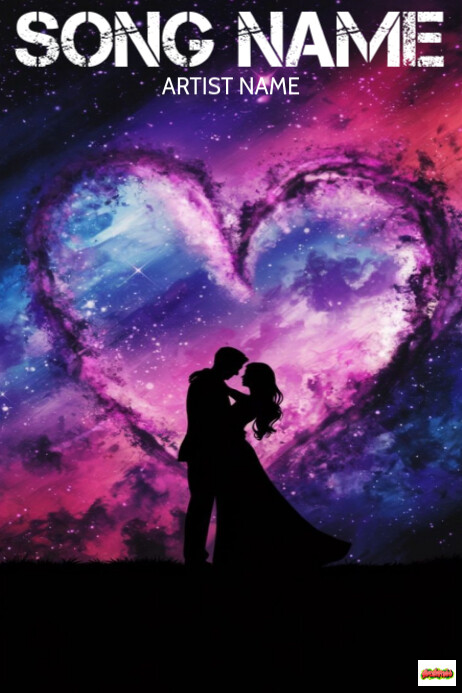 Copy of Professional Couple Love Romance Song Album Cover Art Design ...