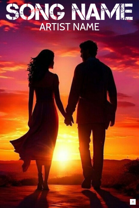 Professional Couple Love Song Album Cover Art Design Poster Template ...
