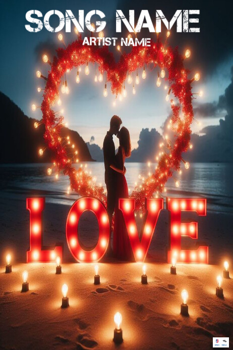 Copy of Professional Couple Love Song Album Cover Poster | PosterMyWall
