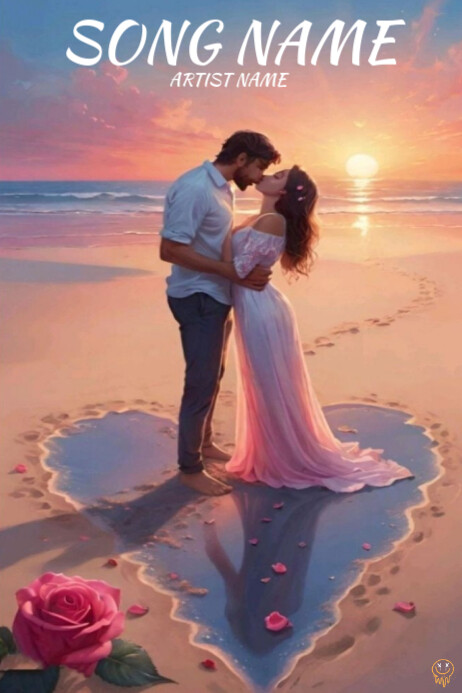 Copy of Professional Couple Love Song Album Cover Poster | PosterMyWall
