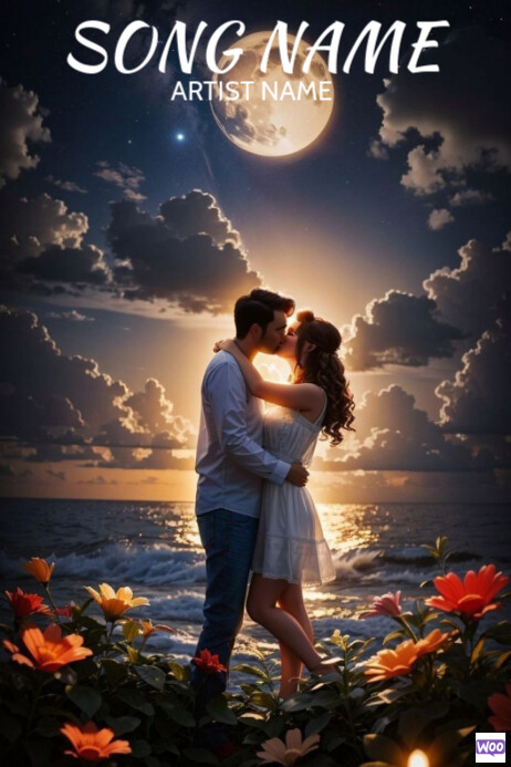 Professional Couple Love Song Album Cover Poster Template | PosterMyWall