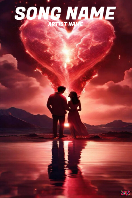 Professional Couple Love Song Album Cover Poster Template | PosterMyWall