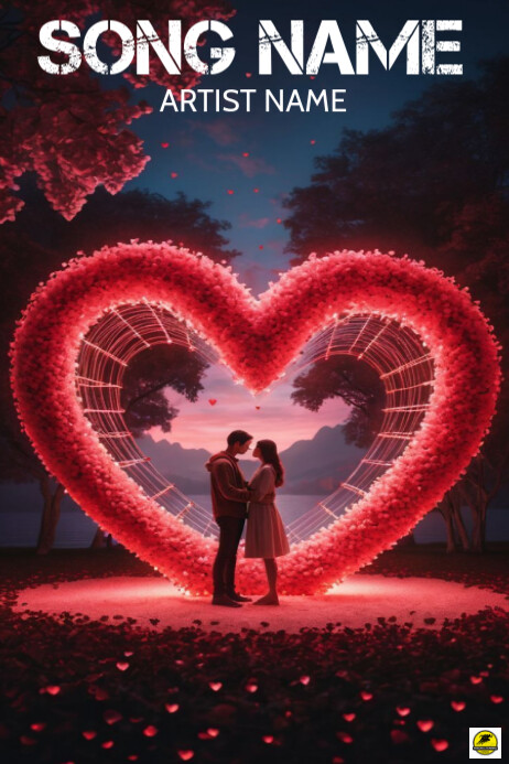 Copy of Professional Couple Love Song Album Cover Poster | PosterMyWall